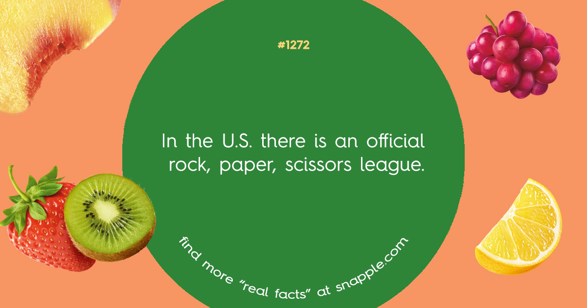 Explore Our Bottle Cap Real Facts #1272 | Snapple